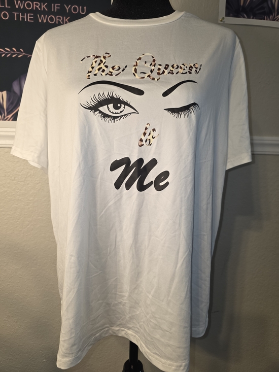 SHEIN | Other | Shein White Logo Tag Tee | Poshmark
